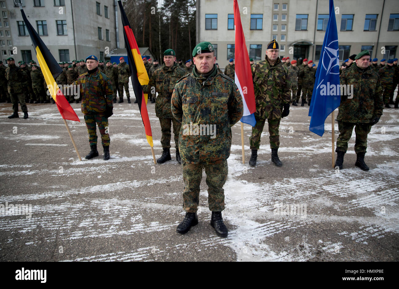 Rukla, Lithuania. 07th Feb, 2017. Christoph Huber, the commander of the ...