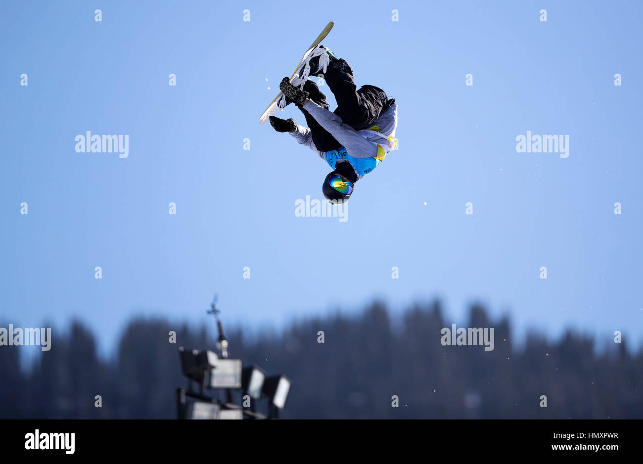 Almaty, Kazakhstan. 7th Feb, 2017. Mikhail Matveev of Russia competes ...