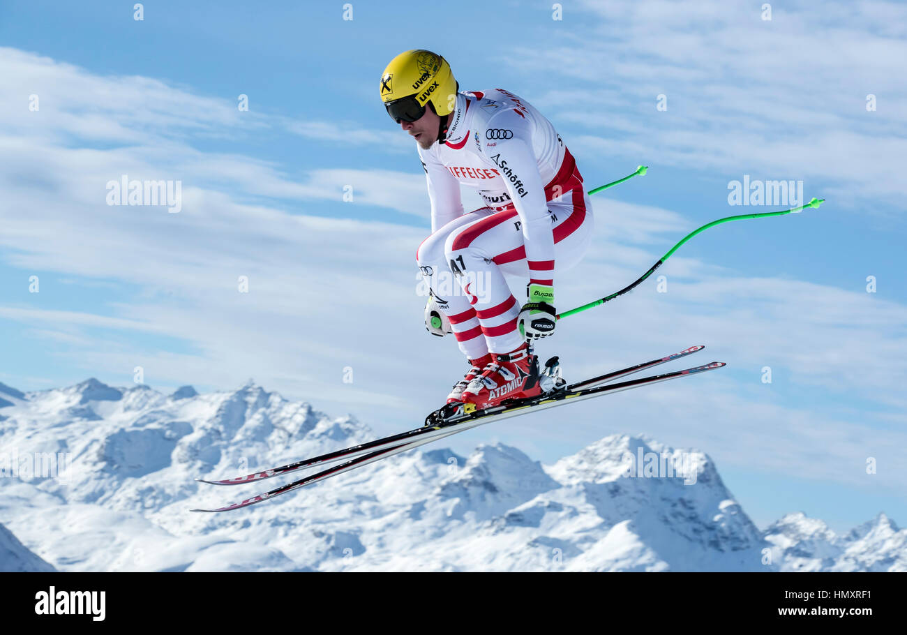 St. Moritz, Switzerland. 7th Feb, 2017. Austrian athlete Max Franz ...