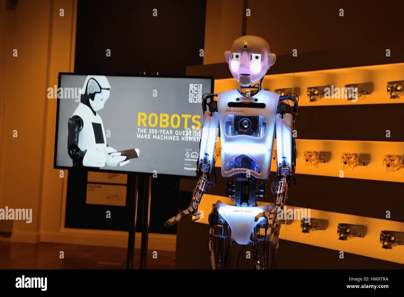robots at science museum Stock Photo - Alamy