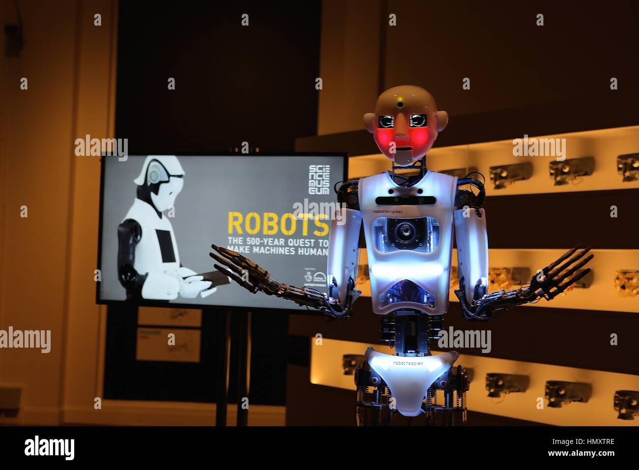robots at science museum Stock Photo - Alamy
