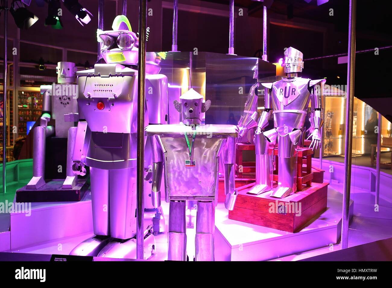 robots at science museum Stock Photo - Alamy