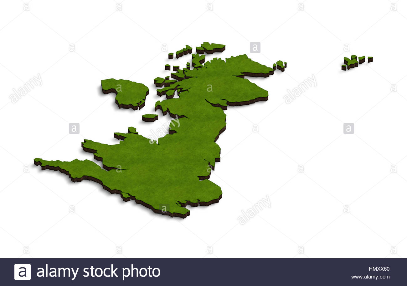 3d Map Of Uk Stock Photos & 3d Map Of Uk Stock Images - Alamy