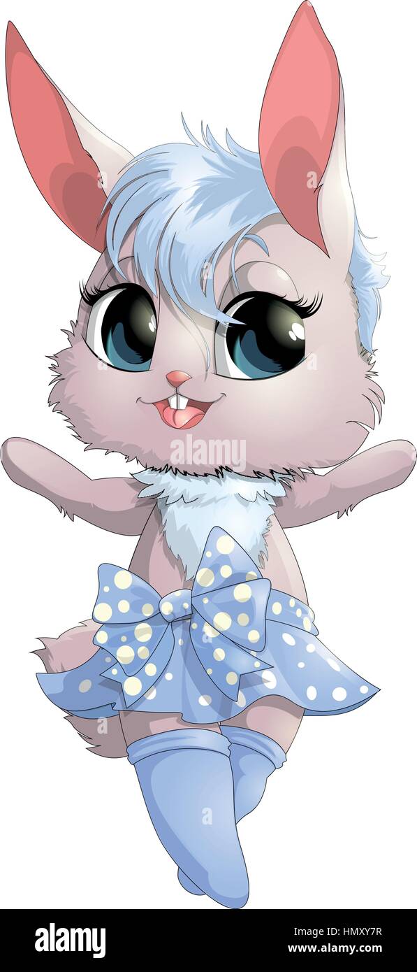 Cute rabbit cartoon Stock Vector Image & Art - Alamy