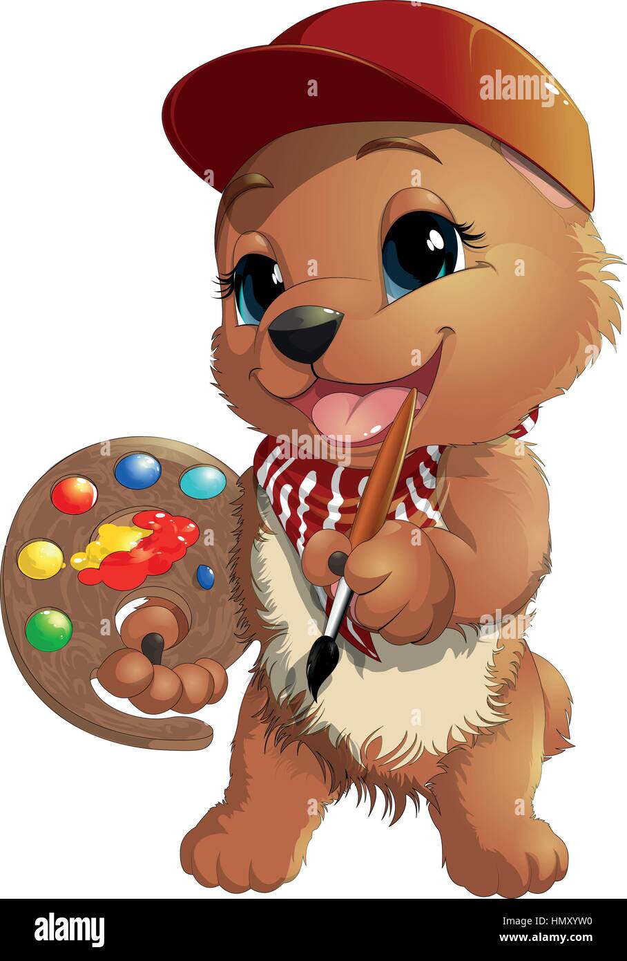 Brown bear in small Stock Vector Images - Alamy