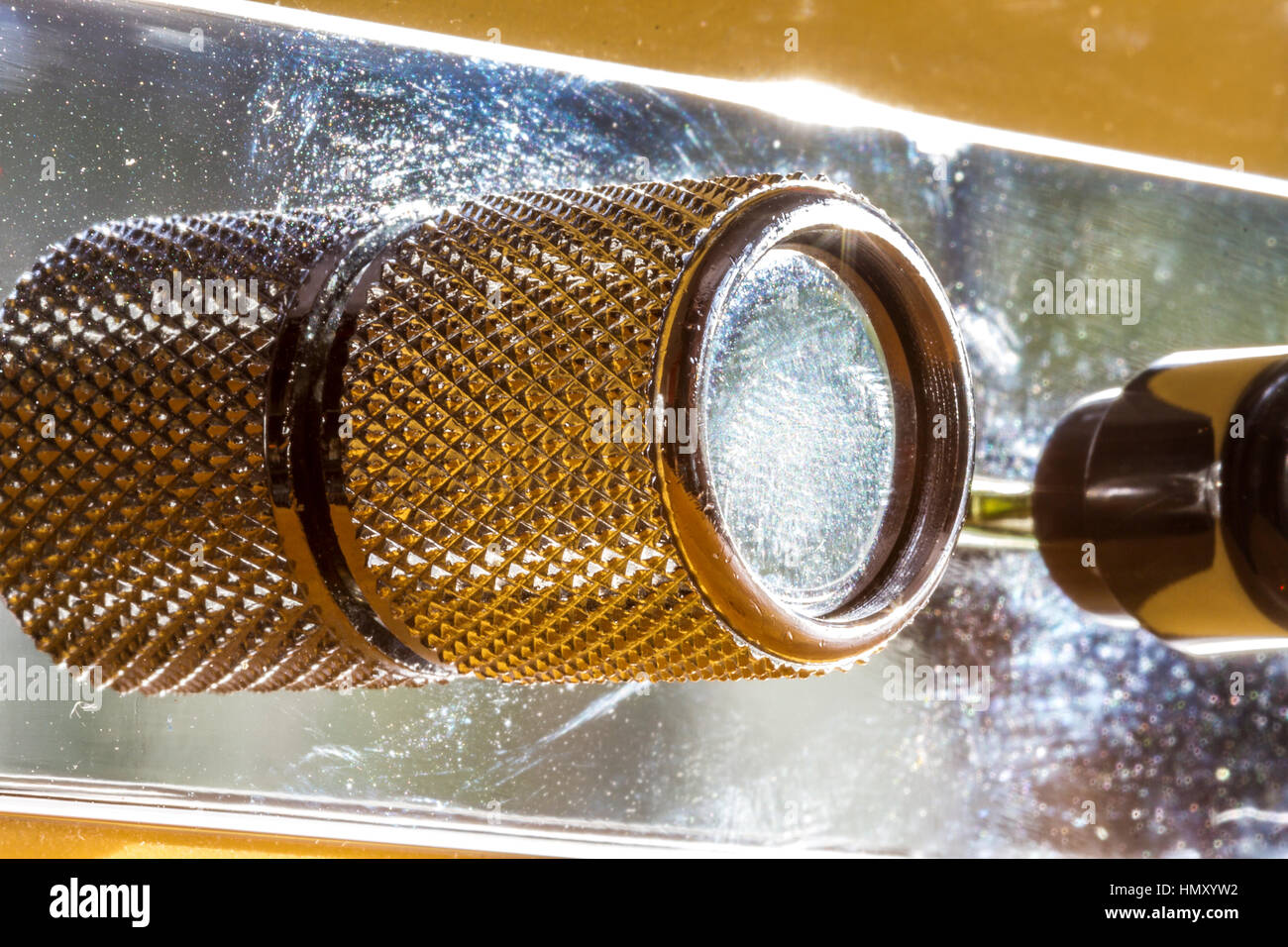 Close up of a Fender Telecaster electric guitar control knob Stock ...