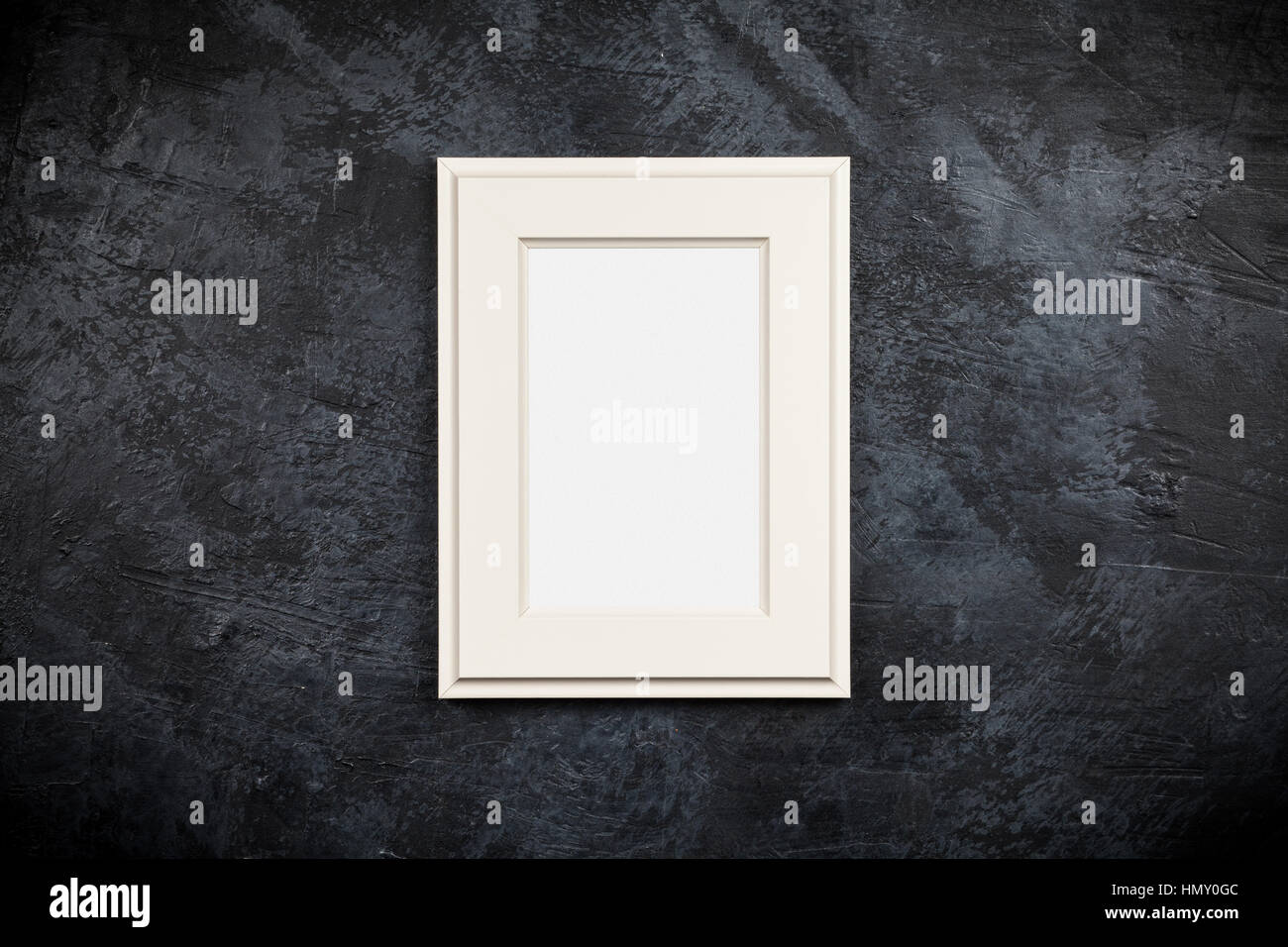 Picture frame on dark background Stock Photo - Alamy