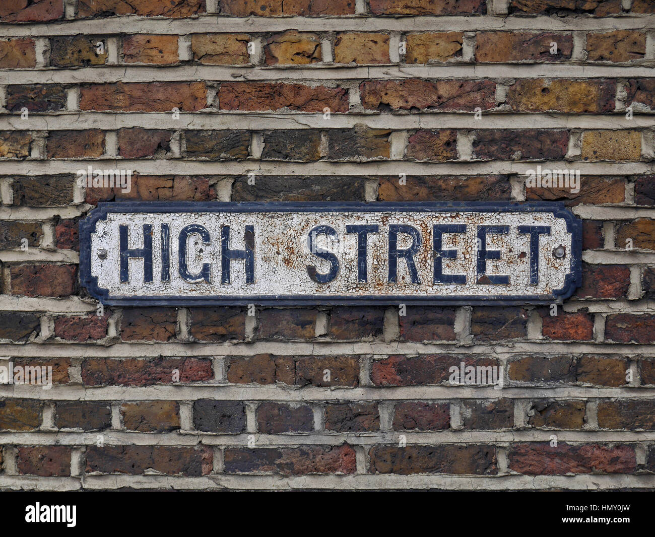 Old High Street sign, London Stock Photo - Alamy