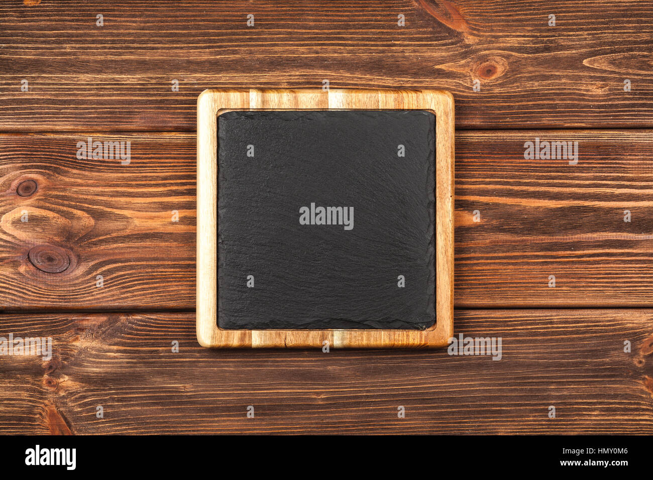 Slate board in a wooden frame Stock Photo - Alamy