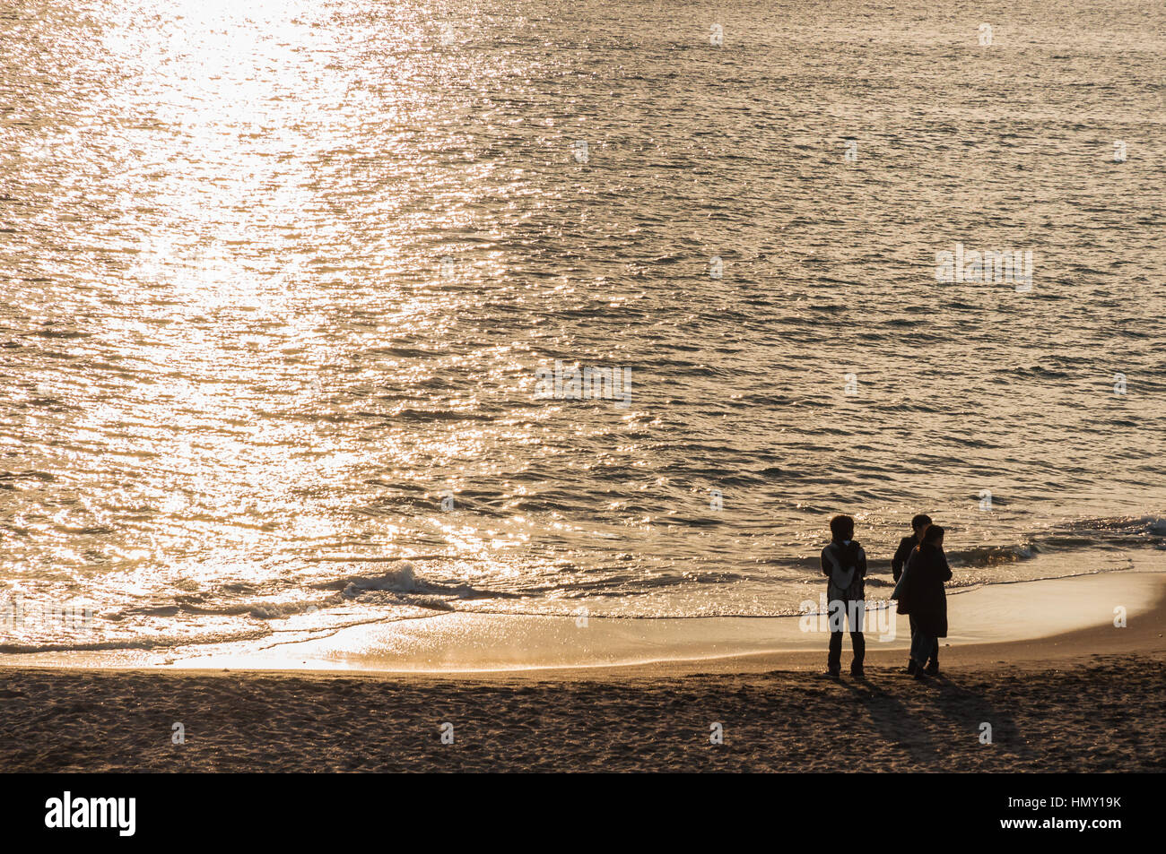 Sunset at Enoshima island,Japan Stock Photo - Alamy