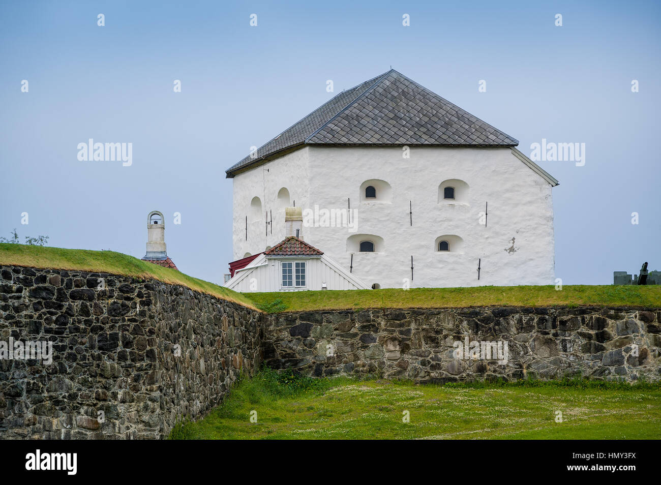 White Tower at Kristiansten fortress, Trondheim, Norway Stock Photo - Alamy