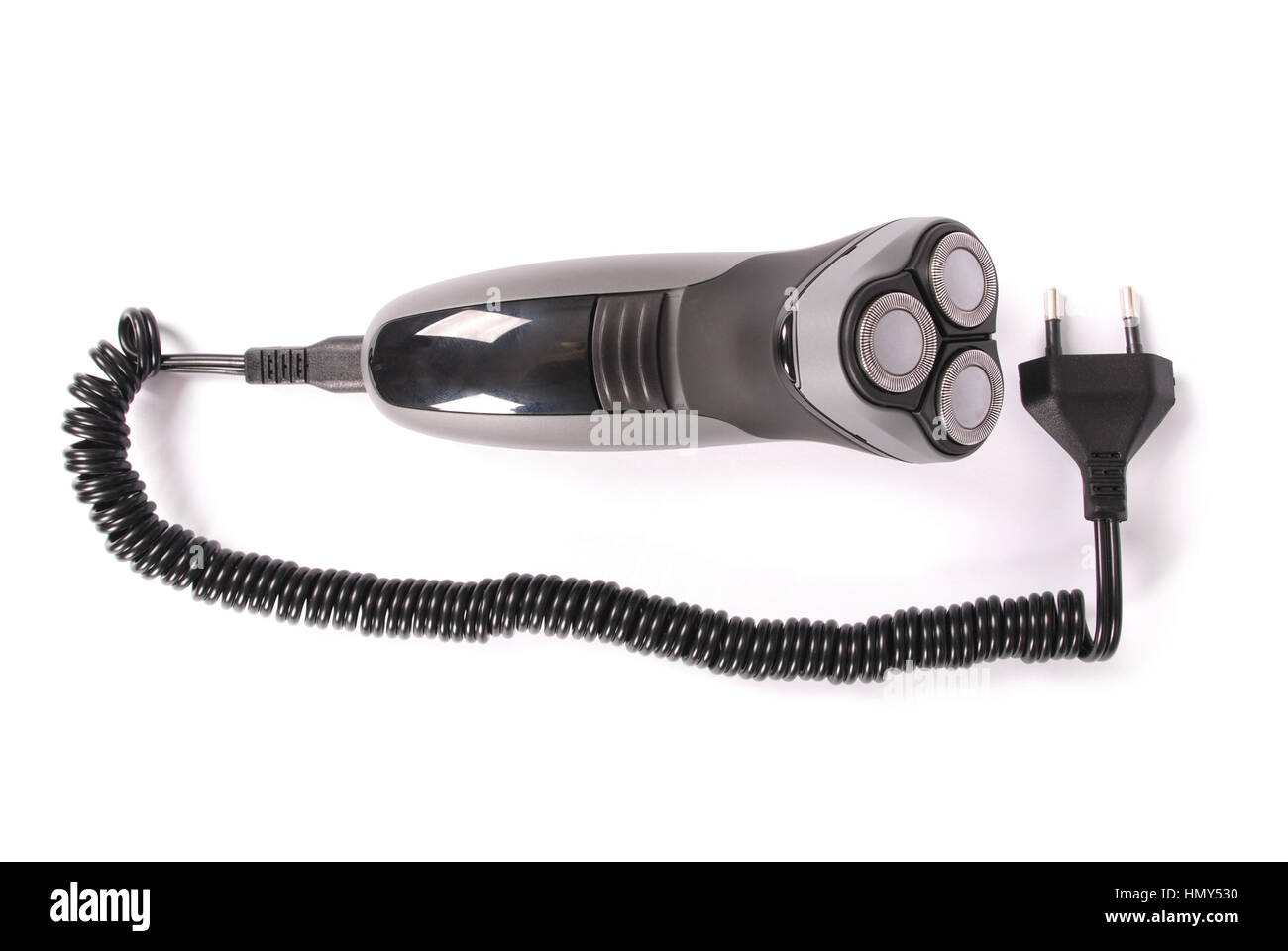 New black electric razor close up isolated on white background Stock ...