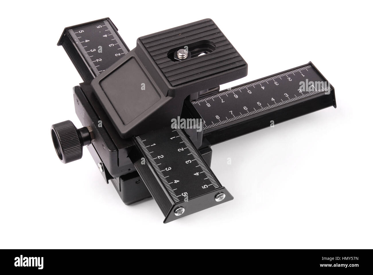 Focusing attachment for the camera isolated white background with soft ...