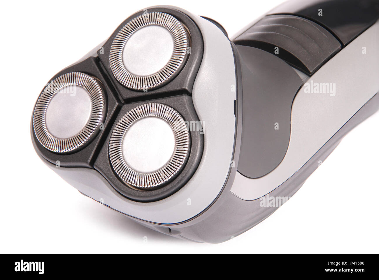 New black electric razor close up isolated on white background Stock ...