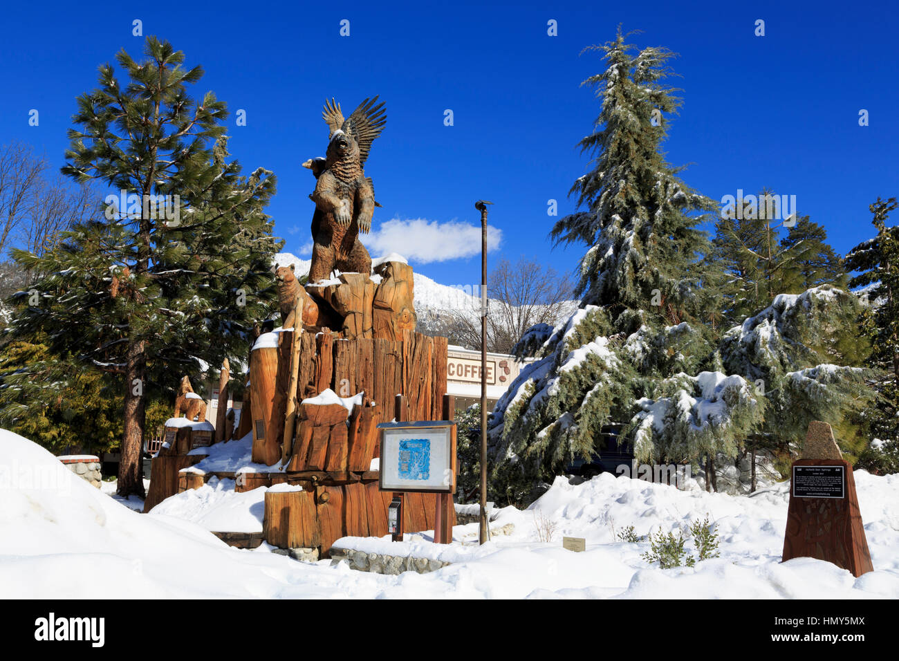 Town Monument, Idyllwild, California, USA Stock Photo - Alamy
