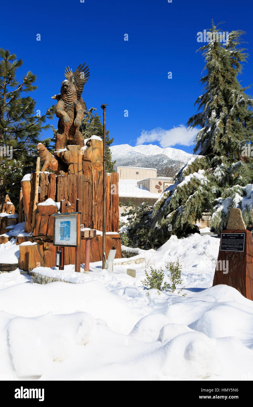 Town Monument, Idyllwild, California, USA Stock Photo - Alamy
