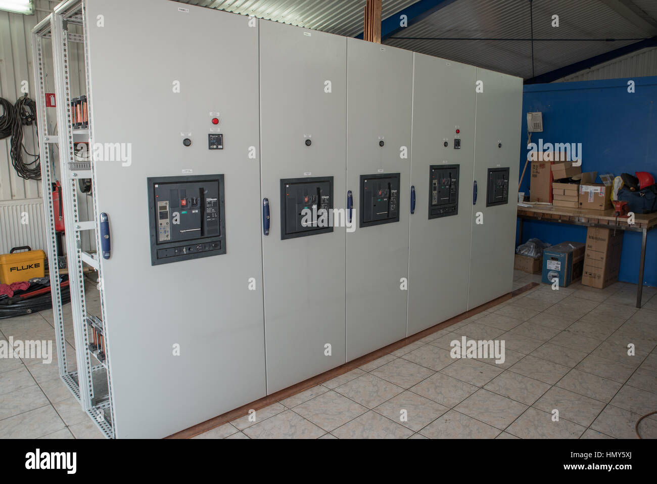 High power electrical board with copper bars Stock Photo - Alamy