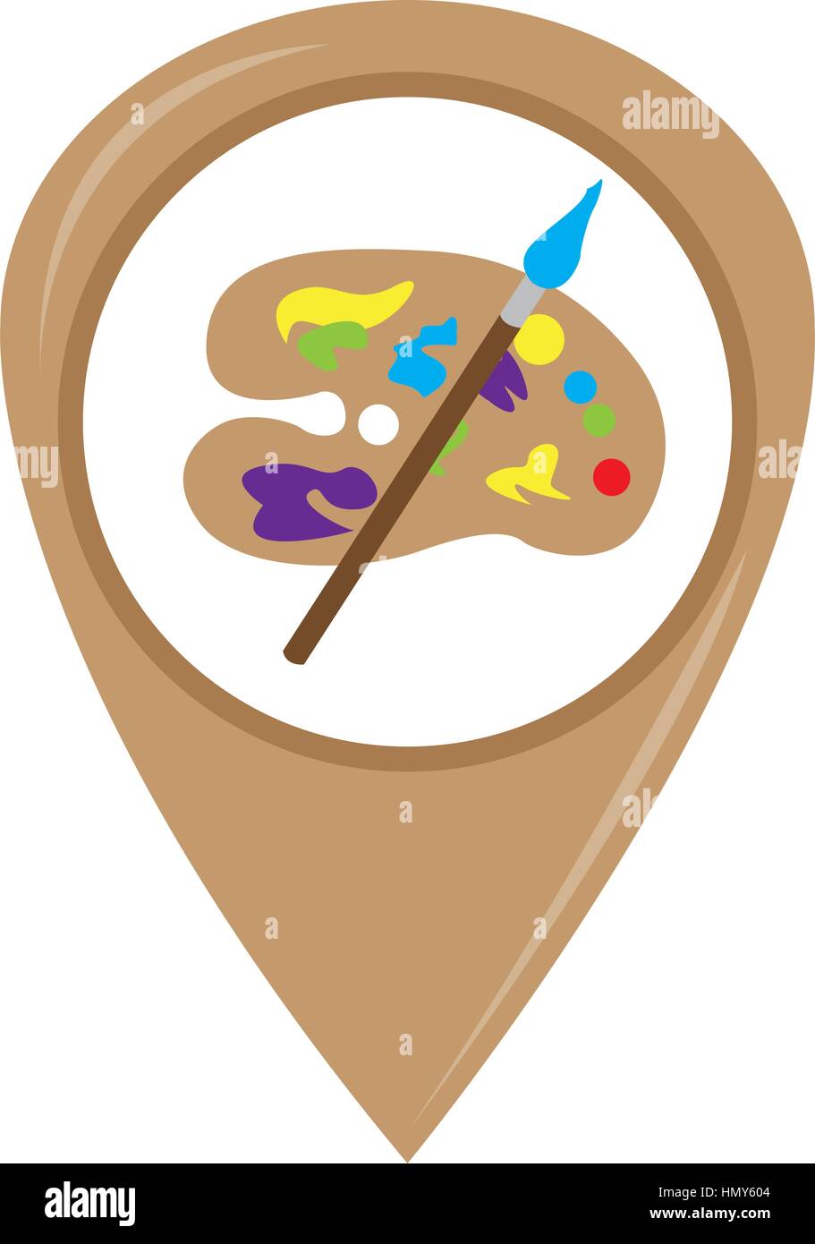 Isolated art palette Stock Vector Image & Art - Alamy