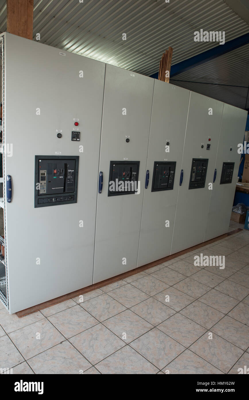 High power electrical board with copper bars Stock Photo - Alamy