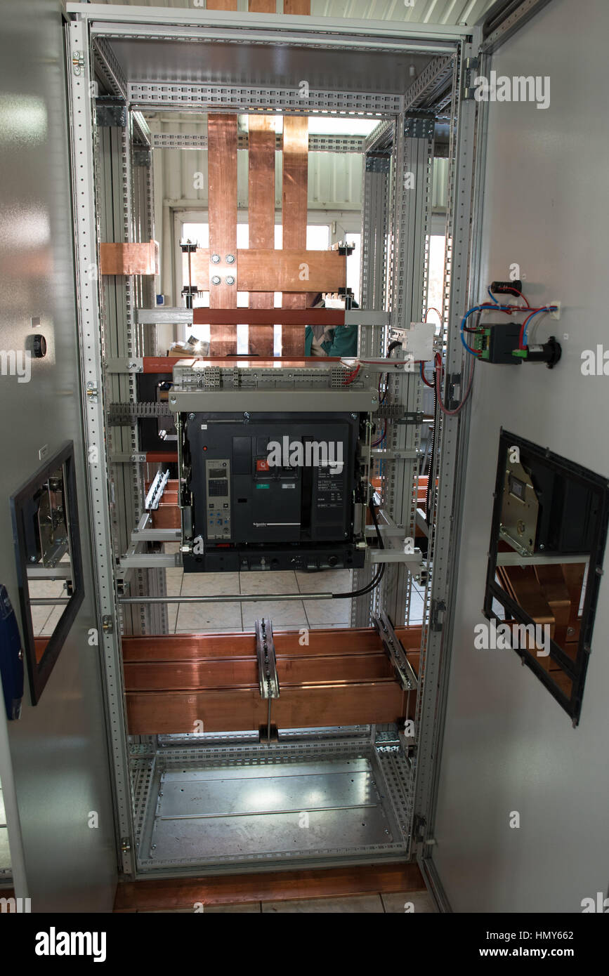 High power electrical board with copper bars Stock Photo - Alamy