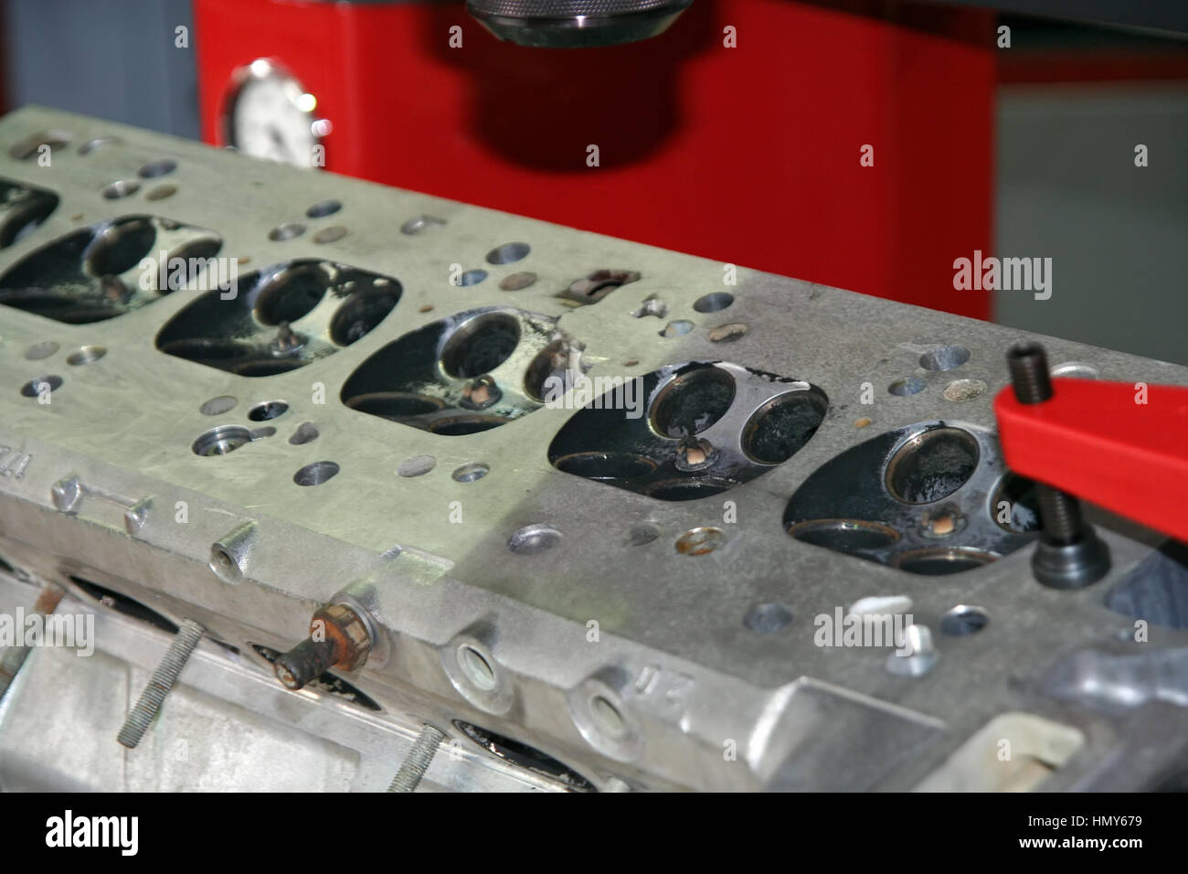 Automobile engine. Car motor engine. Gasoline powered car engine Stock ...