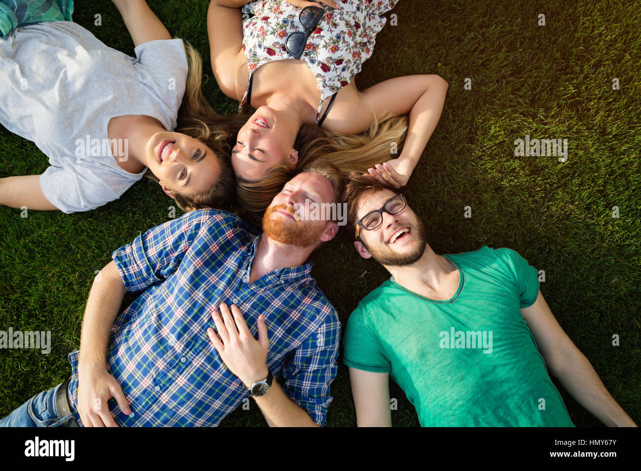 Young diverse people joyful hi-res stock photography and images - Alamy