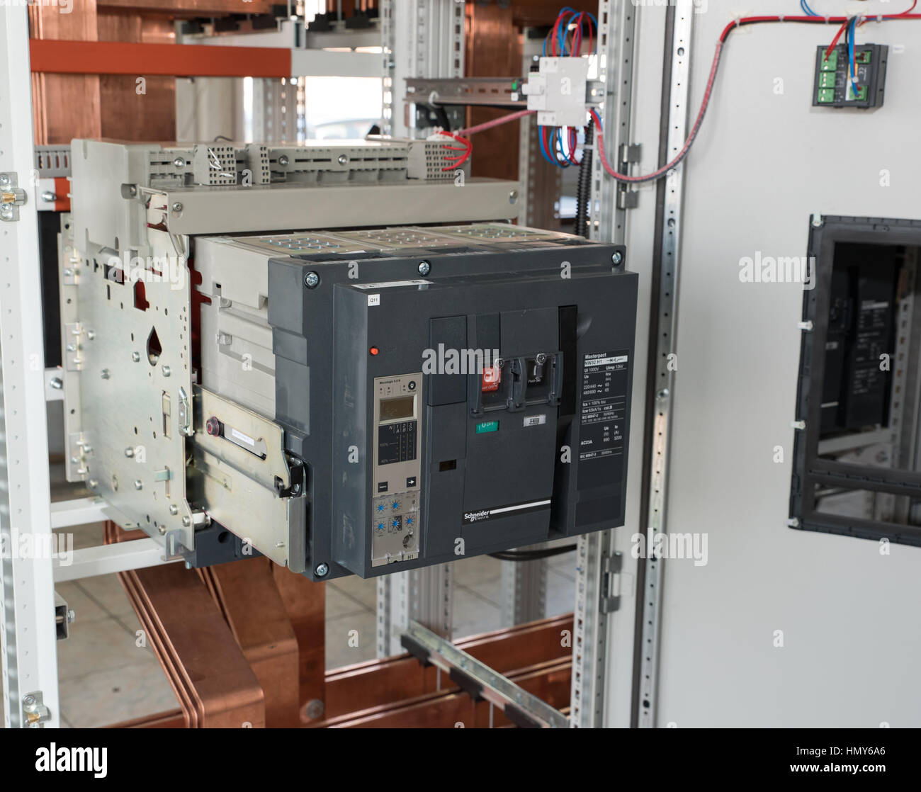 High power electrical board with copper bars Stock Photo - Alamy