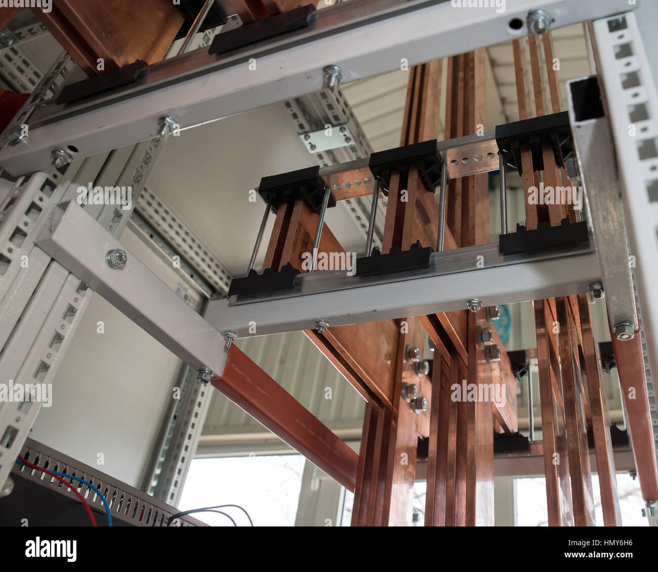 High power electrical board with copper bars Stock Photo - Alamy