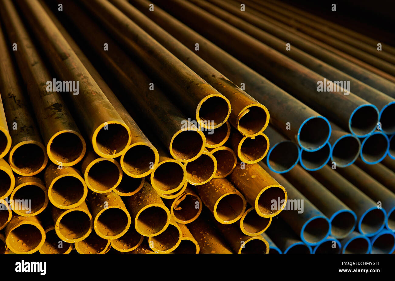 Metal pipe steel hi-res stock photography and images - Alamy