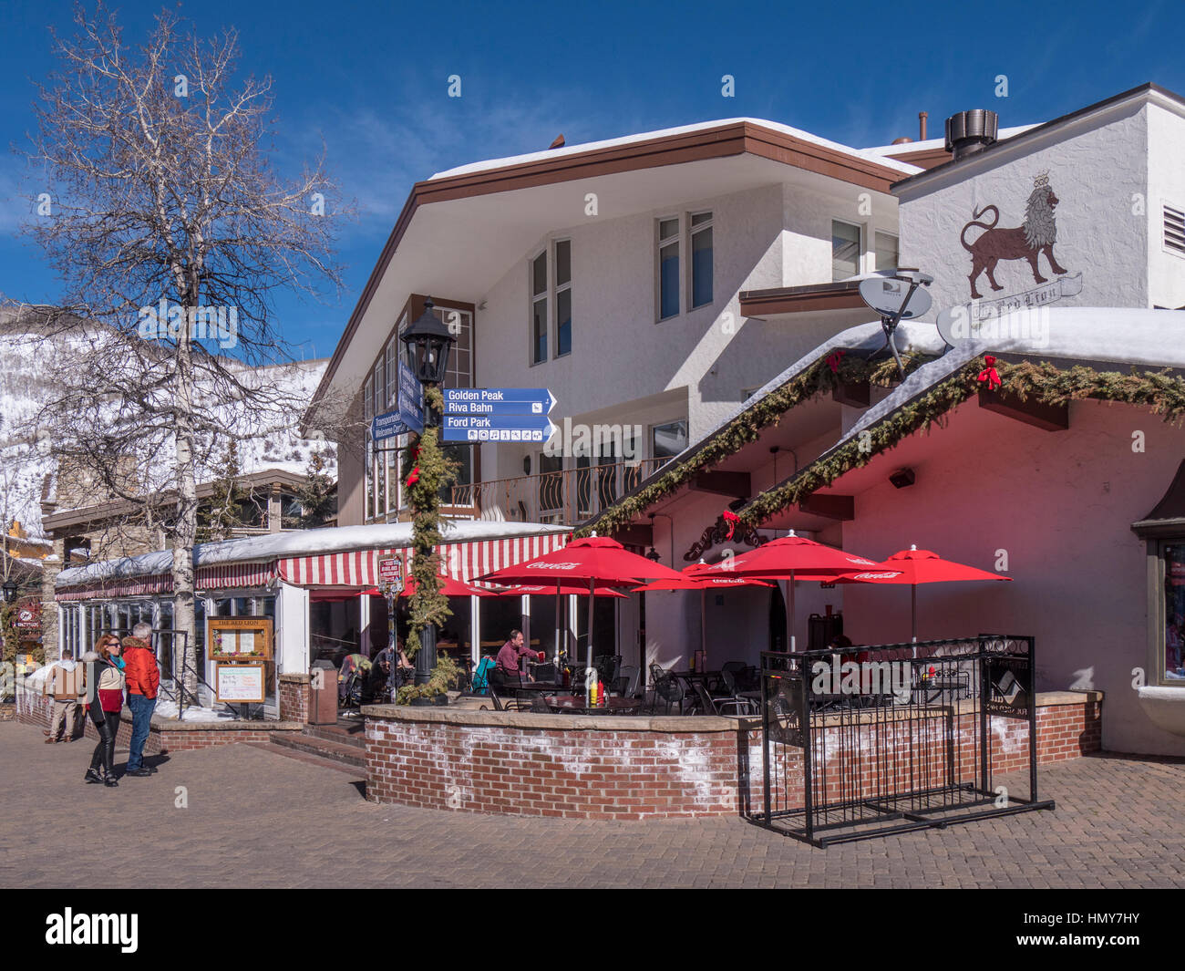The Red Lion, Vail Village, winter, Vail Ski Resort, Vail, Colorado ...