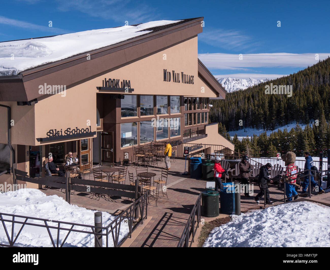 Mid vail village hi-res stock photography and images - Alamy