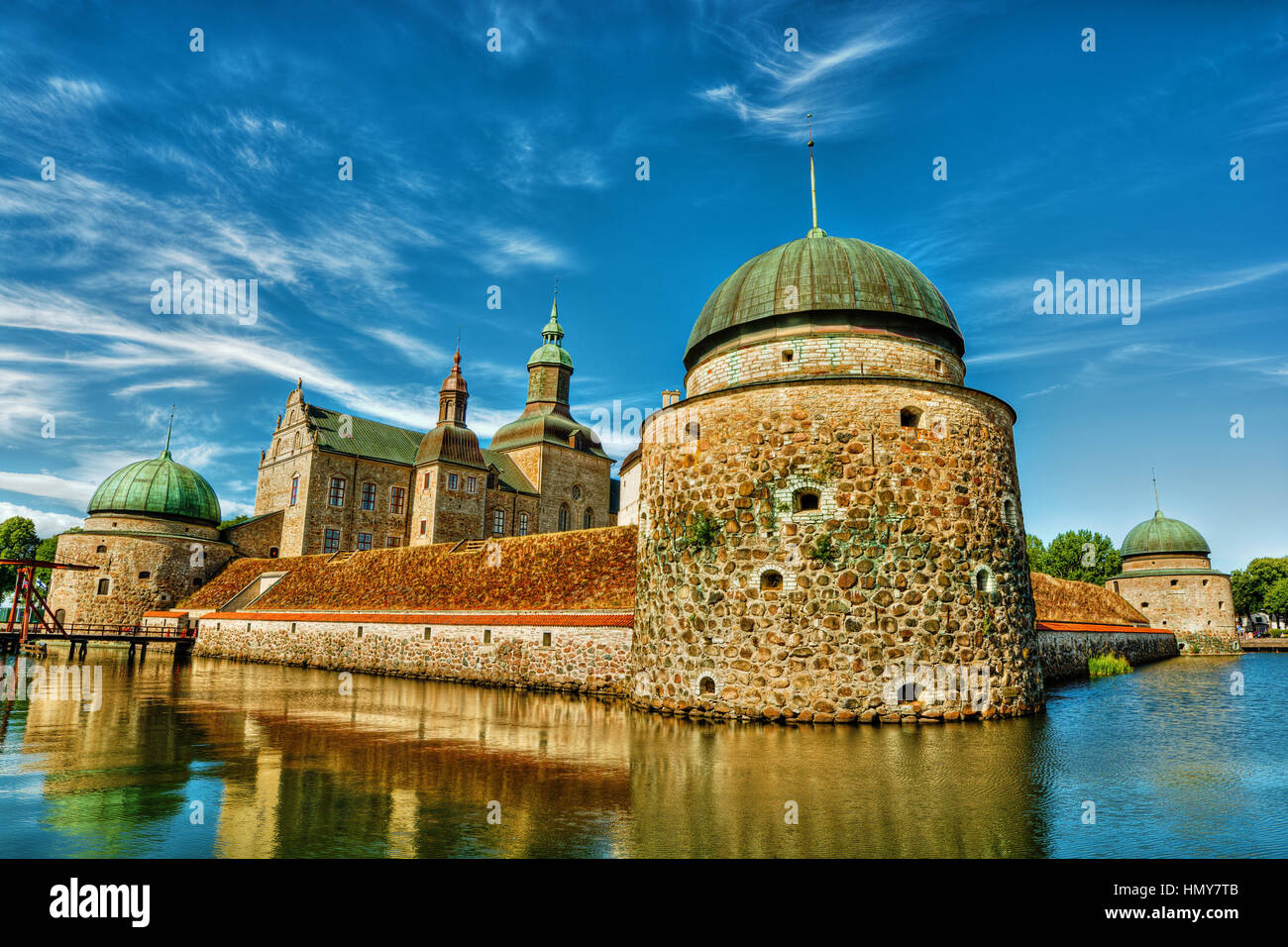 July 2016, Vadstena Castle (Vadstena slott) in Vadstena (Sweden), HDR ...