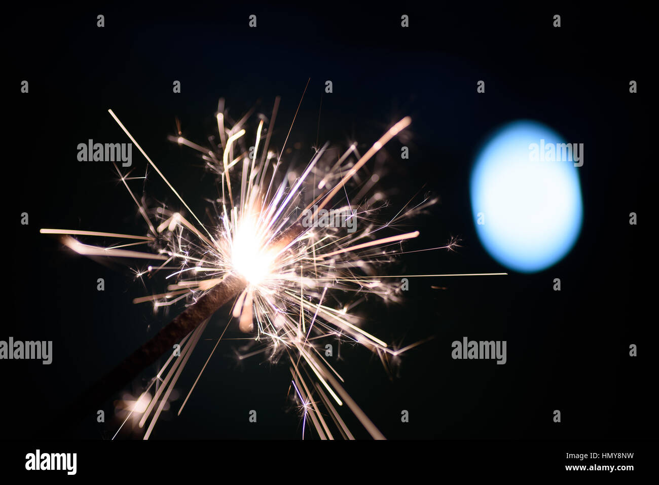 Celebrate with a sparkling lights Stock Photo - Alamy