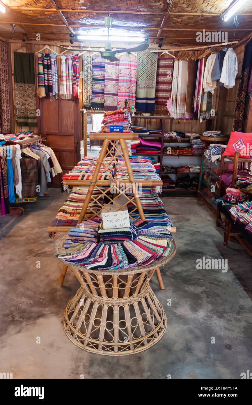 Lao silk fabric hi-res stock photography and images - Alamy