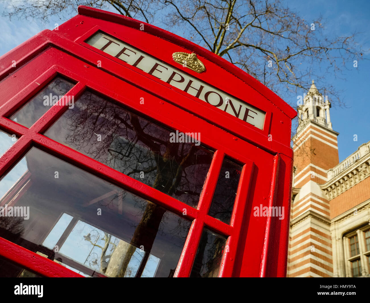 Red Phone Box Stock Photo - Alamy
