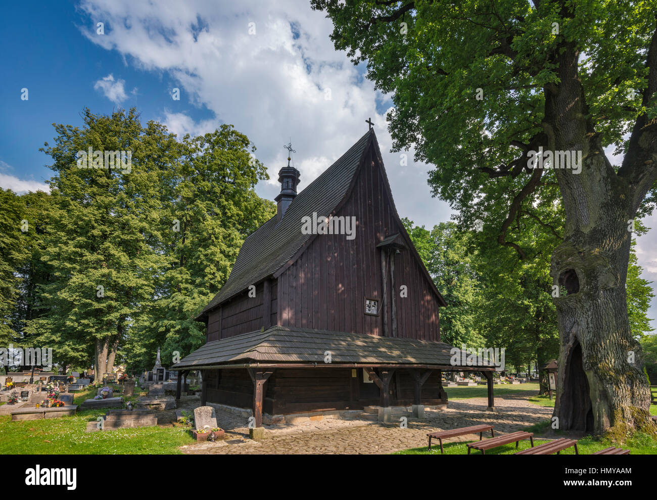Saint Leonard Church, 15th century, Gothic style, log building, Roman ...