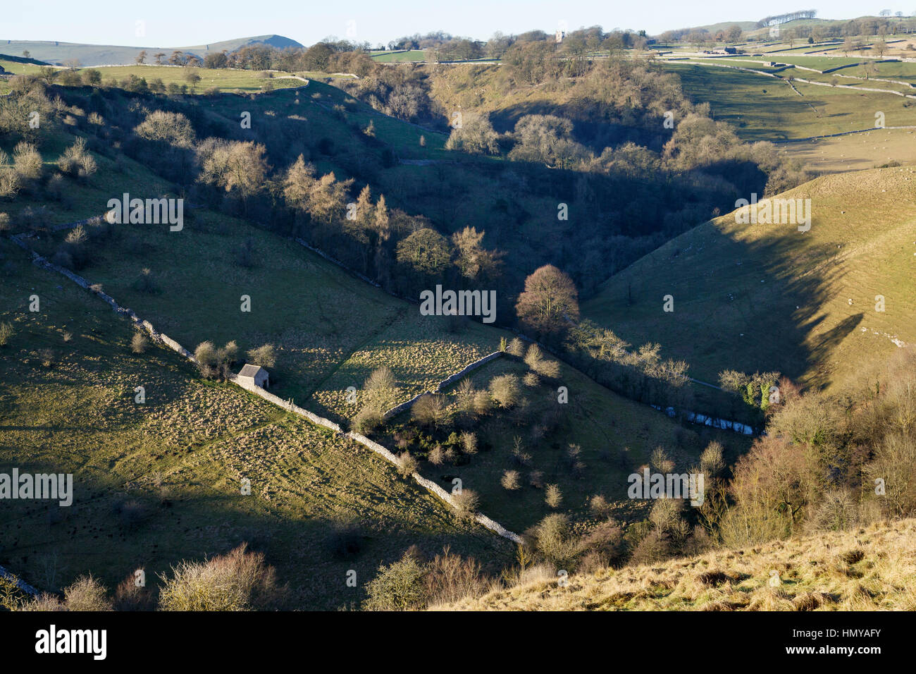 Dovedale, near Milldale, Peak District National Park, Staffordshire ...