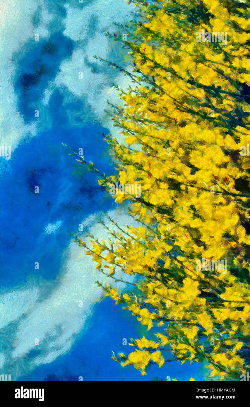 Artistic spring landscape hi-res stock photography and images - Alamy