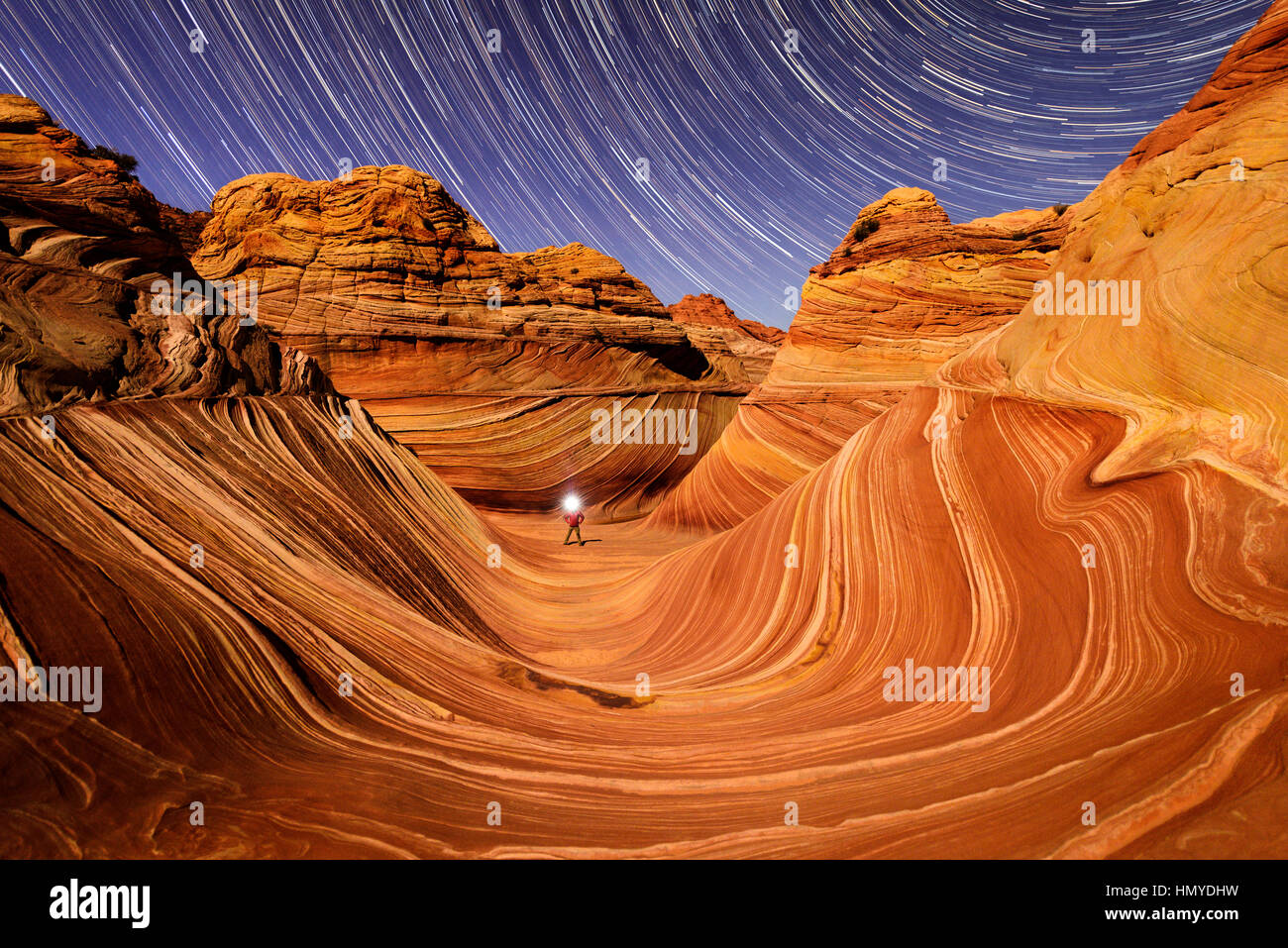 The amazing geological formation The Wave in the Coyote Buttes North ...