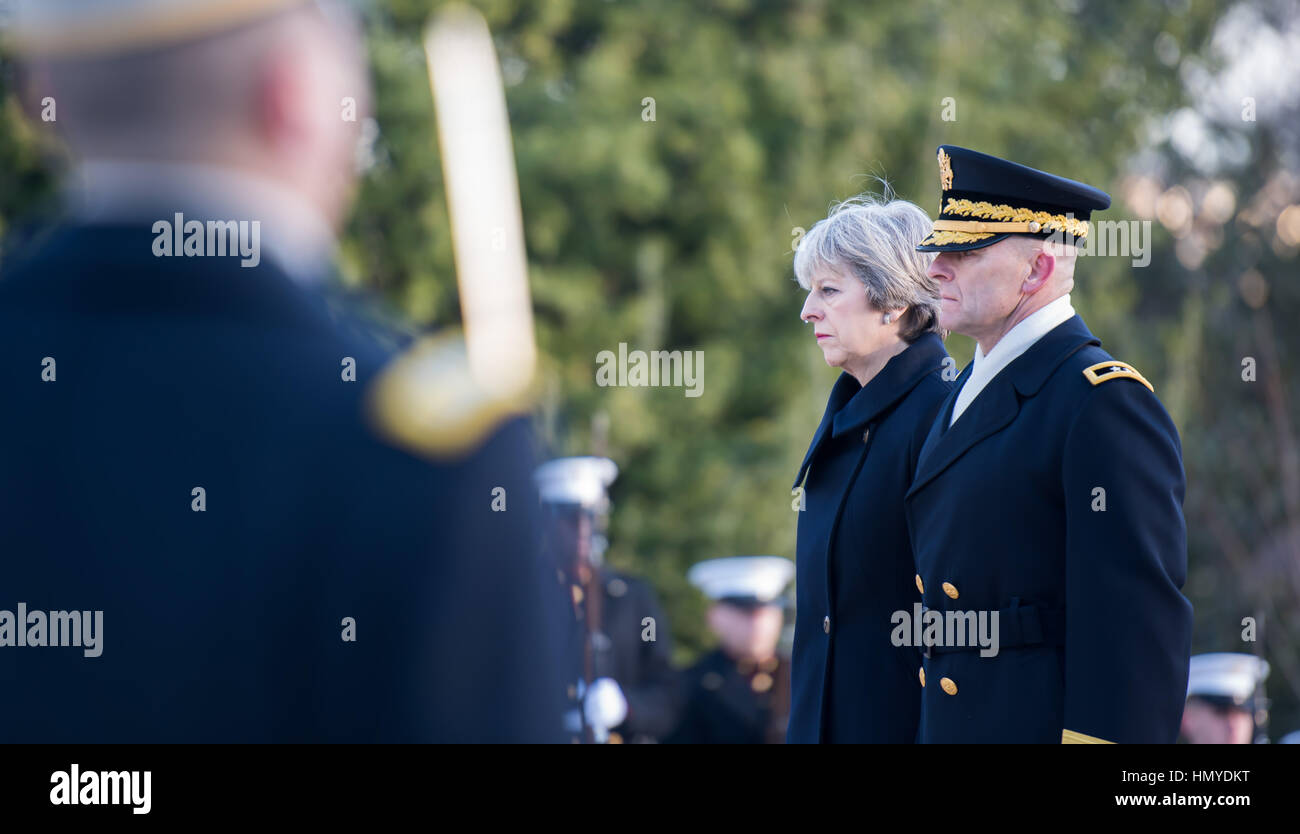 U.S. Army Commanding General Bradley Becker escorts British Prime ...