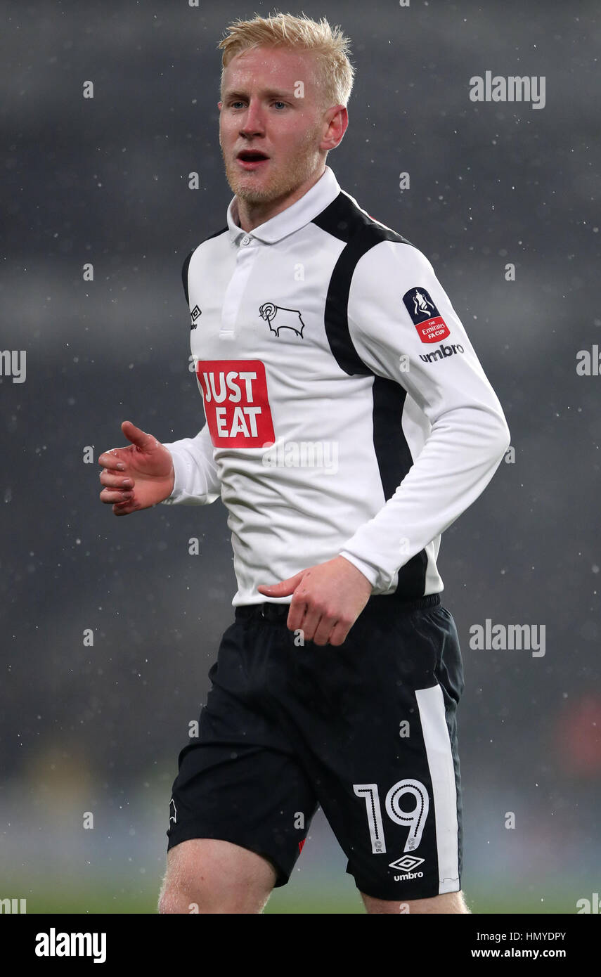 Derby County's Will Hughes Stock Photo - Alamy