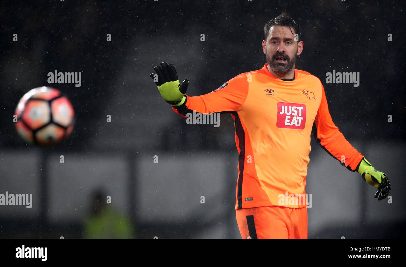 Derby County goalkeeper Scott Carson Stock Photo - Alamy