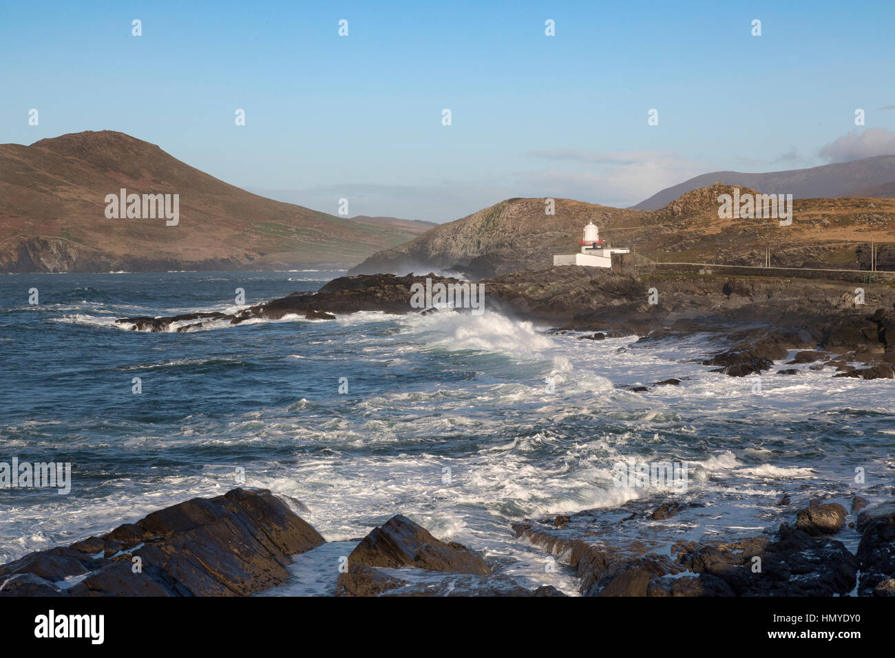Valentia Island Lighthouse at Cromwell Point, County Kerry, Ireland ...