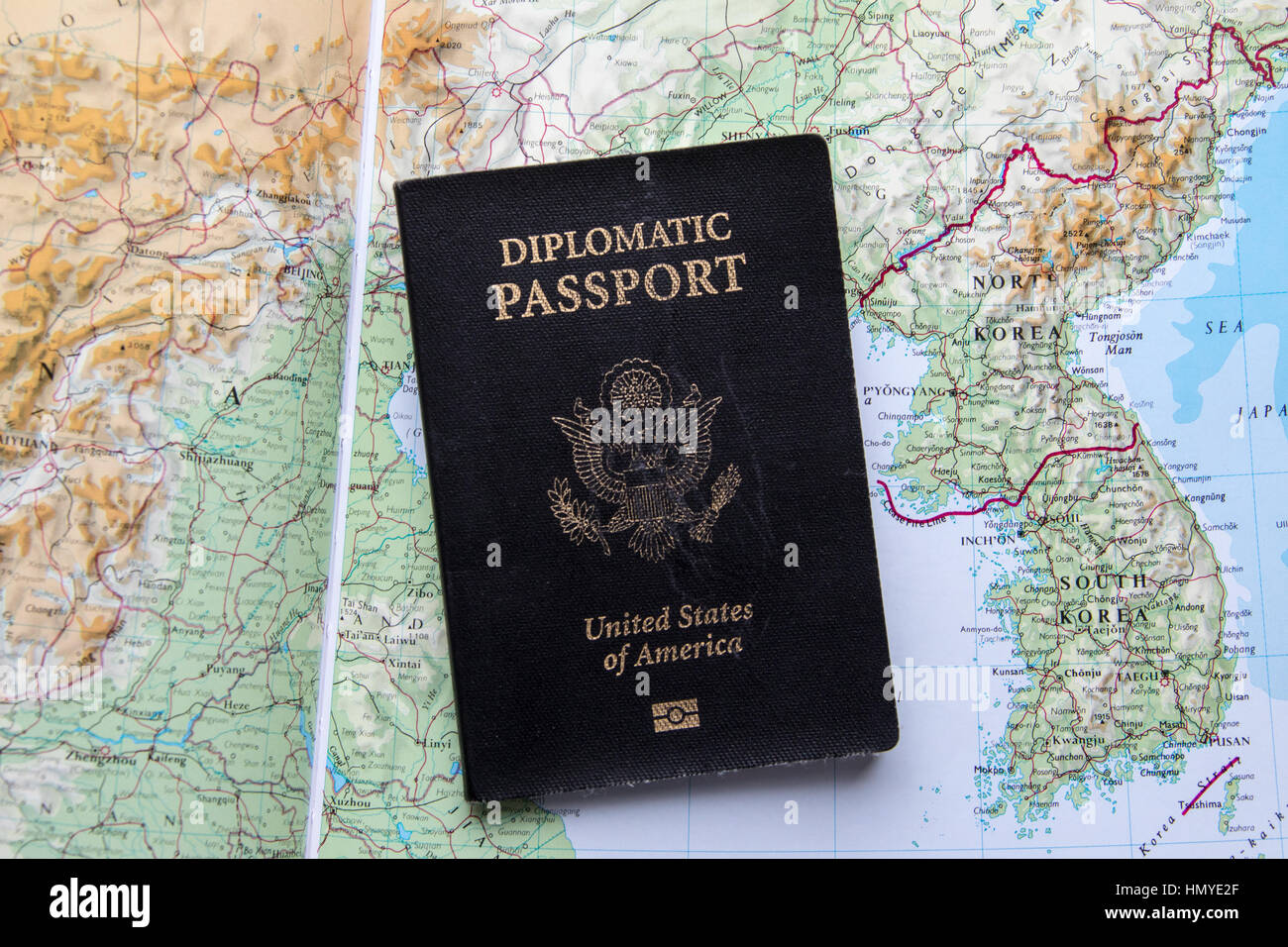 Diplomatic passport map hi-res stock photography and images - Alamy
