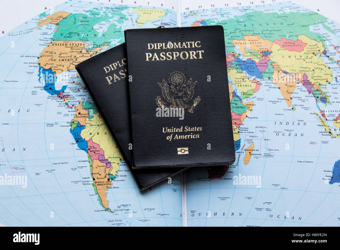 Diplomatic passport of the United States of America Stock Photo - Alamy