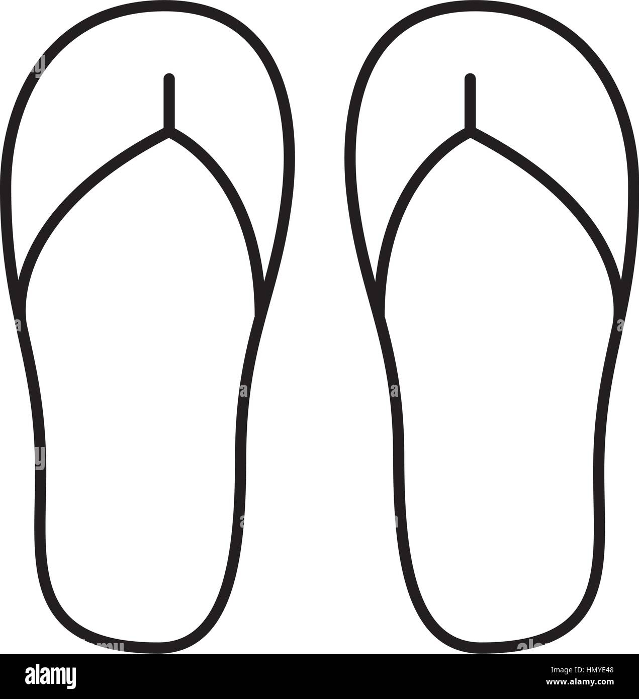 flip flops isolated icon vector illustration design Stock Vector Image & Art - Alamy