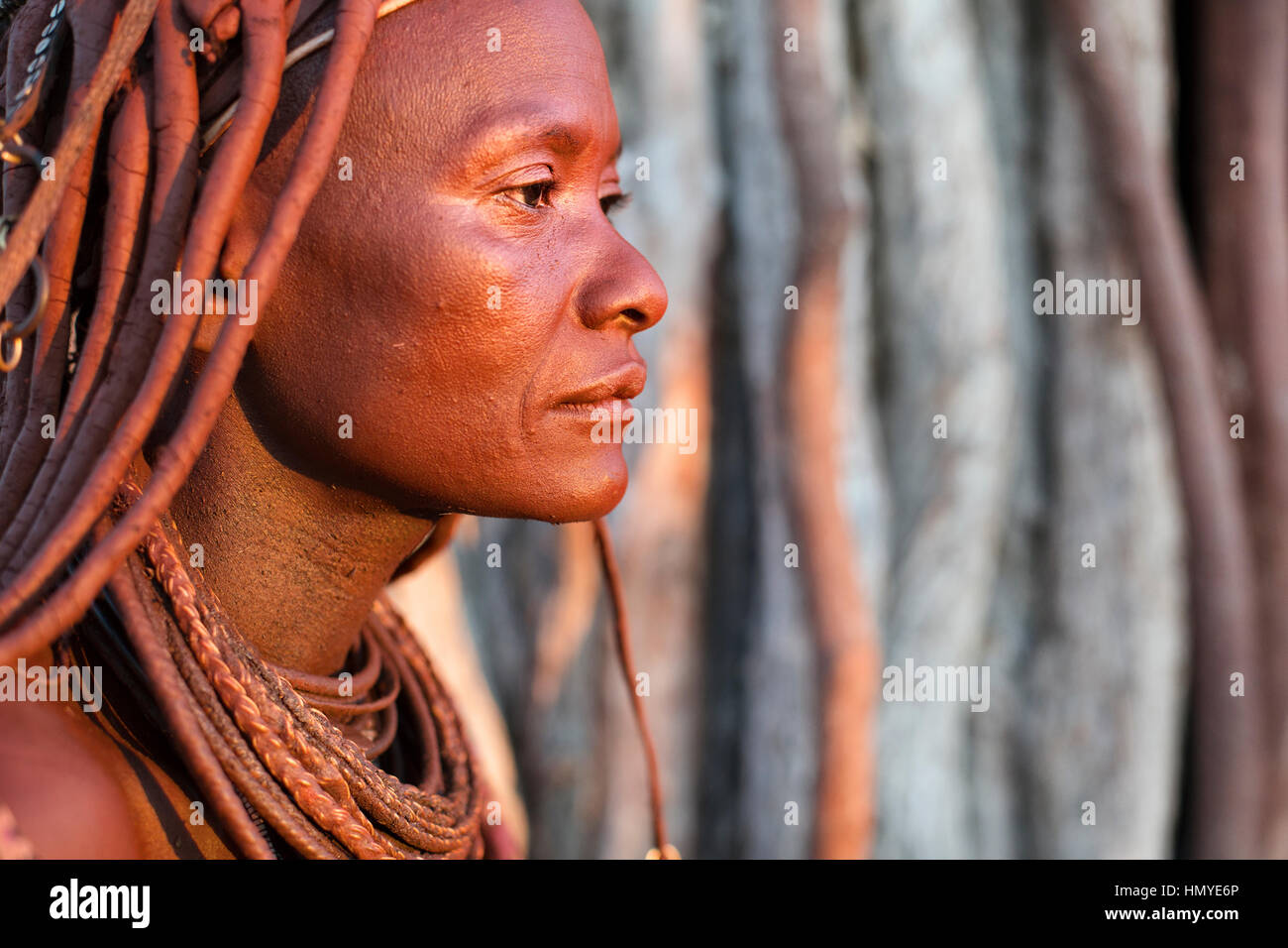 Portrait of a Himba woman Stock Photo - Alamy