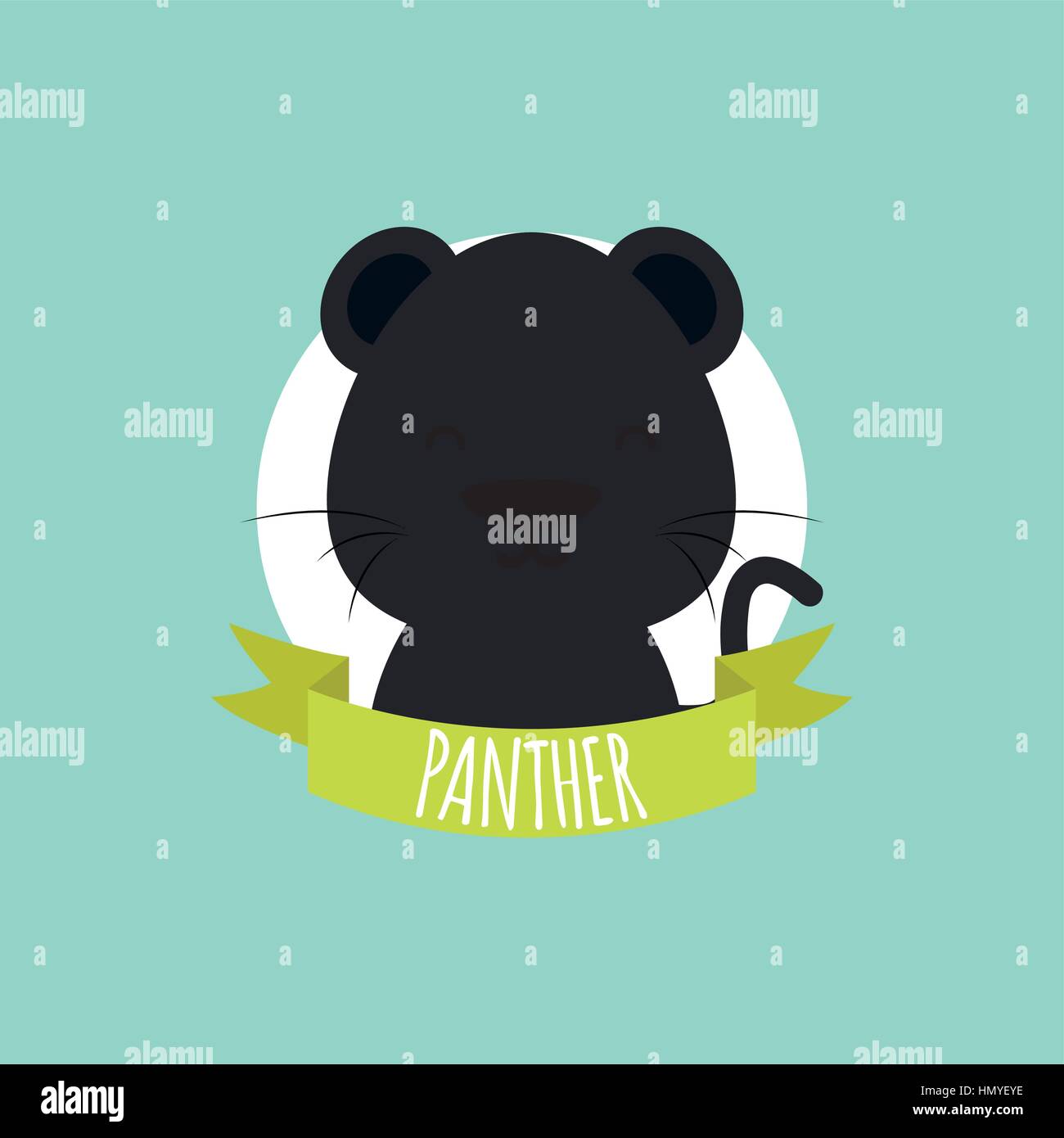 Cute Cartoon Pantera Stock Vector Image & Art - Alamy