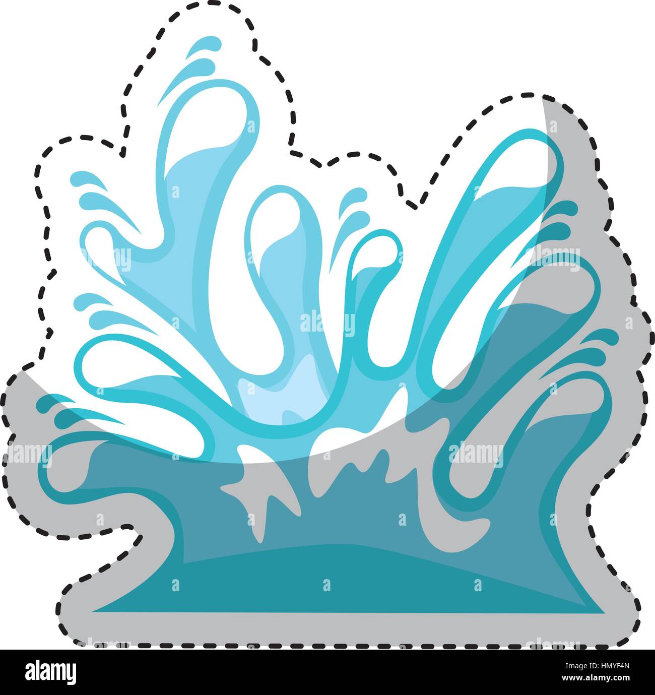 water splash drops icon vector illustration design Stock Vector Image ...