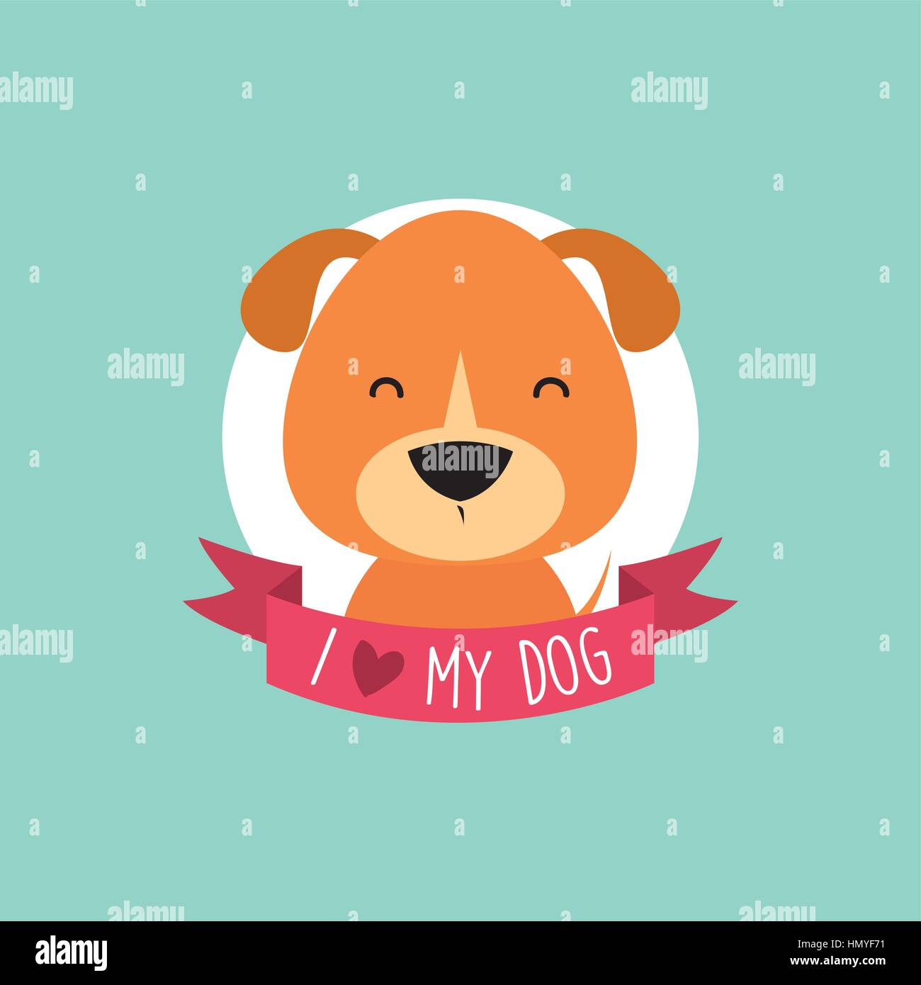 Cute Cartoon dog Stock Vector Image & Art - Alamy